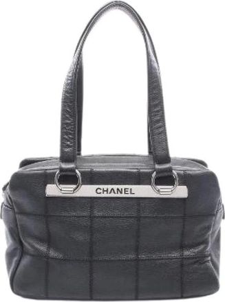 Chanel Sac &agrave; main Chanel doccasion en cuir Caviar - Femme - Pre-owned - Noir - Taille: ONE Size