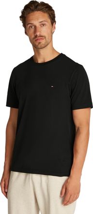 Tommy Hilfiger Herren T-Shirts Kurzarm Essential Regular Fit Rundhalsausschnitt, Schwarz (Black), 3XL