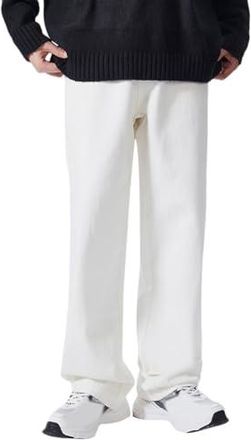 ORANDESIGNE Baggy Jeans Homme Y2K Pantalon Cargo Décontracté avec Grandes Poches Tendance Hip Hop Pantalon Punk Denim Pantalon Casual Loose Fit Femme Jeans Pantal