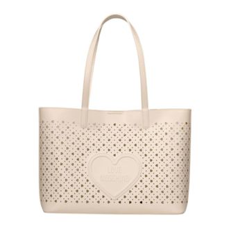 Love Moschino Heart Cut-Out Tote Bag - - Bags - Damen - Wei&szlig; - ONE SIZE
