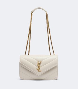 Saint Laurent Sac port&eacute; &eacute;paule Loulou Small en cuir