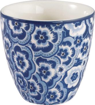 Green Gate MINI Latte Cup Selma Blau mit Blumen Espresso Tasse 130 ml