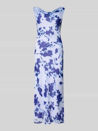 Calvin Klein Midikleid aus Chiffon mit Wasserfall-Ausschnitt