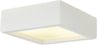 SLV Plafonniers int&eacute;rieurs plastra 104 plafonnier int&eacute;rieur blanc E27 2x 25W max pl&acirc;tre 148002