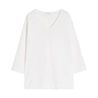 Max Mara Femme, Blouses et Chemises, Blanc, Taille: 44 FR Tuniques