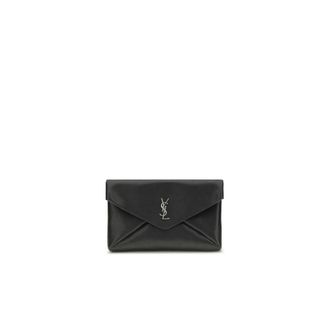 Saint Laurent Cassandre Gro&szlig;e Umschlagtasche - - Bags - Herren - Schwarzk - ONE SIZE