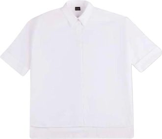 Fay Femme, Blouses et Chemises, Blanc, Taille: 42 FR Camicia M 3/4