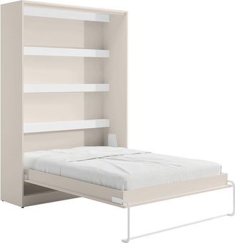 Vente-Unique Lit 2 Personnes Avec sommier - 140 x 200 cm - Beige - RAPILI
