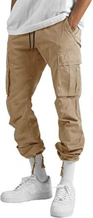 Generic Pantalon cargo baggy pour homme, pantalon de travail extensible - Pantalon de randonn&eacute;e respirant et extensible, coupe d&eacute;contract&eacute;e, pantalon tactique