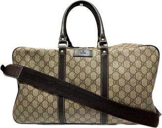 Gucci unisex, Pre-owned, Beige, Taille: ONE Size Pre-owned GG Supreme 2way boston bag