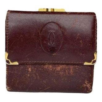 Cartier Portefeuille en cuir doccasion - Femme - Pre-owned - Rouge - Taille: ONE Size