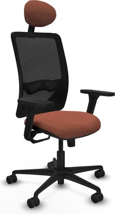 Piqueras y Crespo Schreibtischstuhl, verstellbare Armlehne, h&ouml;henverstellbare Lendenwirbelst&uuml;tze und festes Kopfteil, ausgestattet mit Sincro 3-Positionen und Schneides
