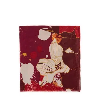 Au Printemps Paris Foulard &agrave; motif fleuri avec franges