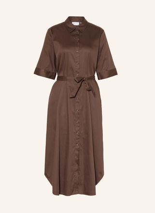 Comma Comma Hemdblusenkleid braun
