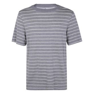 Brunello Cucinelli Gestreiftes T-Shirt - - Tops - Herren - Grau - XL