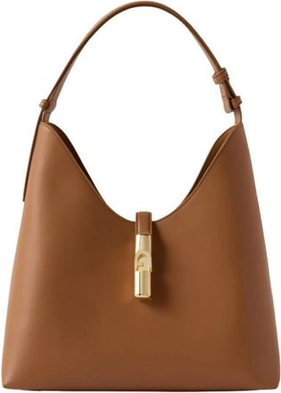 Furla Femme, Sacs, Brun, Taille: ONE Size Goccia M Hobo