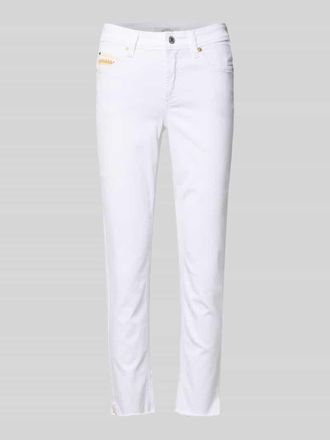 Cambio Slim Fit Jeans mit Fransensaum Modell PIPER SHORT