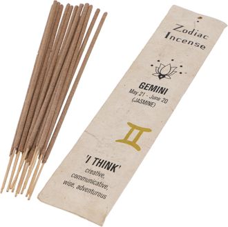 Guru Shop Horoskop R&auml;ucherst&auml;bchen, Nat&uuml;rliches Sternzeichen R&auml;ucherwerk - Zwillinge/Jasmin, 23x5x0 cm