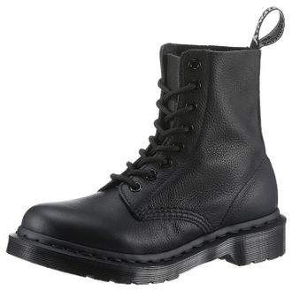 Dr. Martens Schn&uuml;rboots DR. MARTENS 1460 Pascal Mono, Damen, Gr. 37, schwarz (schwarz, mono), Leder, Schuhe Schn&uuml;rboots, Schn&uuml;rschuh, Festival, Stiefelette mit pr