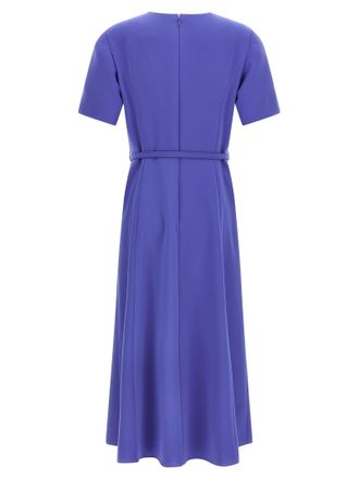 Carolina Herrera Womens Blue Polyester Midi Dress