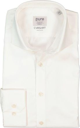 Pure Herren Hemd wei&szlig; Baumwoll-Stretch