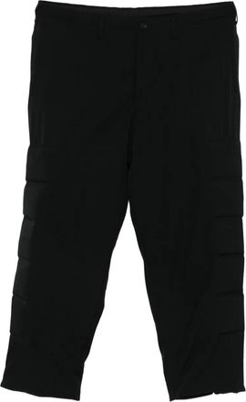 Yohji Yamamoto pantalon à poches cargo - Noir