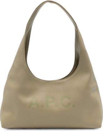 A.P.C. A. p.c. Logo-print Leather Tote Bag