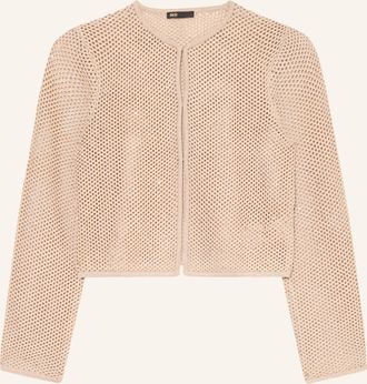 Maje Strickjacke Mit Glitzergarn Und Pailletten beige