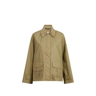 Aigle Parka courte cir&eacute;e &agrave; col velours en coton m&eacute;lang&eacute;