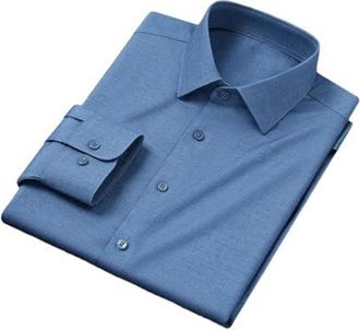 Generic Chemise &agrave; manches longues en laine &eacute;lastique douce pour homme, 2285-07, 3XL