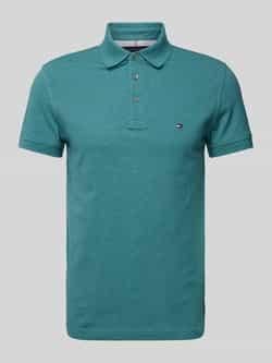 Tommy Hilfiger Slim Fit Poloshirt mit Label-Stitching