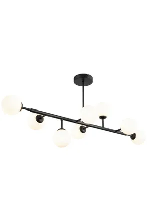 Novel Deckenleuchte, Wei&szlig;, Metall, Glas, Vintage,Vintage, stiftf&ouml;rmig,stiftf&ouml;rmig, 26x48x100 cm, RoHS, ISO 9001, Bsci, CE, Lampen & Leuchten, Innenbeleuchtu