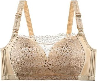 Generic 2026 Soutien-gorge pour femme Printemps et &eacute;t&eacute; &Eacute;blouissement Grande taille fronc&eacute; pour lutter contre laffaissement de la poitrine sans anneau en acier