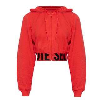 Diesel Femme, Sweatshirts et sweats &agrave; capuche, Rouge, Taille: 44 FR Zip-throughs