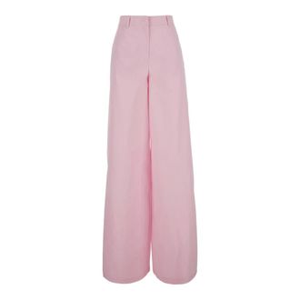 Msgm Msgm, Femme, Pantalons, Rose, Taille: 36 FR Popeline Pants