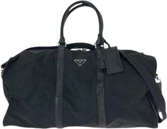 Prada unisex, Pre-owned, Noir, Taille: ONE Size Sac week-end en nylon Pre-owned