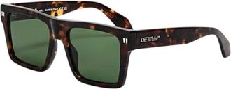 Off-white Off White - Lawton Quadratischer Rahmen-Sonnenbrille f&uuml;r Herren/Damen Unisex (Braun/Gr&uuml;n)