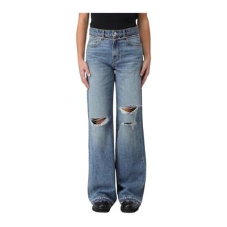 Amiri Femme, Jeans, Bleu, Taille: W27 Jeans Larges Distressed &Eacute;l&eacute;gants