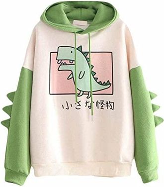 ORANDESIGNE Sweat &agrave; Capuche Imprim&eacute; pour Femme Hoodies Oversize Aesthetic Mode Sweatshirt &agrave; Manches Longues Pullover Streetwear Hip Hop Oversize Tunique Tops C Ve