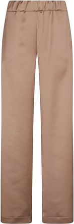 D.exterior Femme, Pantalons, Brun, Taille: 42 FR Palazzo Satin