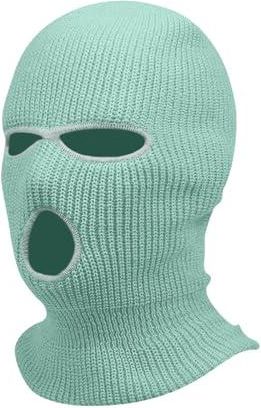 Generic Cagoule Hiver Mode Balaclava Tricot&eacute; Int&eacute;gral 3 Trous Homme Chapeau Tricot&eacute; Femme Hiver V&eacute;lo Ski Cagoule Unisexe Sports