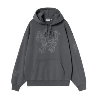 Carhartt Work in Progress Homme, Sweatshirts et sweats &agrave; capuche, Gris, Taille: L Hooded Hackwork SweaT-shirt