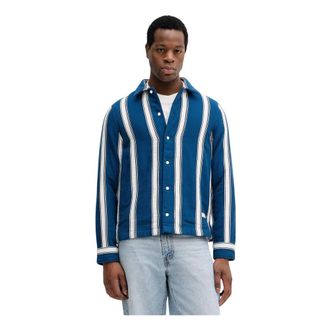 Marc O'Polo Homme, Chemises, Bleu, Taille: L Surchemise &agrave; rayures verticales