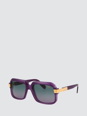 Cazal Lunettes de soleil rectangulaires en ac&eacute;tate violet avec verres d&eacute;grad&eacute;s