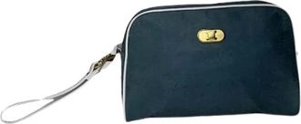 Celine Pre-owned Triomphe Vintage Clutch - Femme - Pre-owned - Bleu - Taille: ONE Size