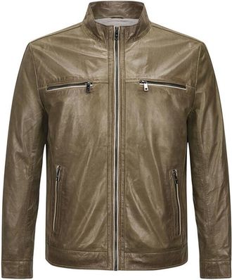 Milestone Herren Lederjacke MSETHAN