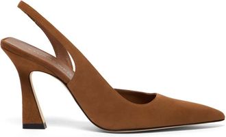 Stuart Weitzman Femme, Chaussures, Brun, Taille: 40 1/2 EU Vinnie 85 Dorsay Slingback
