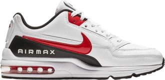 Nike Air Max Sneaker f&uuml;r Herren, Beschichtetes Leder (Wei&szlig;/Rot/Schwarz)