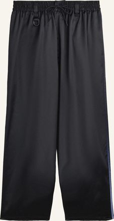 Yohji Yamamoto Y-3 3-Streifen Trainingshose, Satin, Farbverlauf schwarz