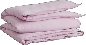 GANT Baumwoll-Leinen Bettdeckenbezug einzeln Farbe Soothing Lilac Größe 135x200